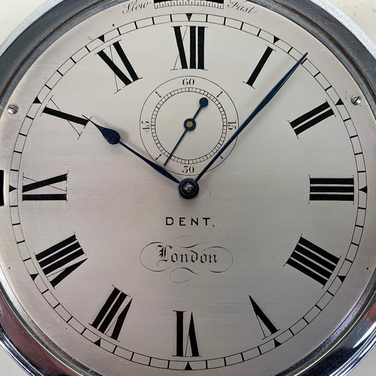 Rare Ship's Bulkhead Clock by DENT at 1stDibs