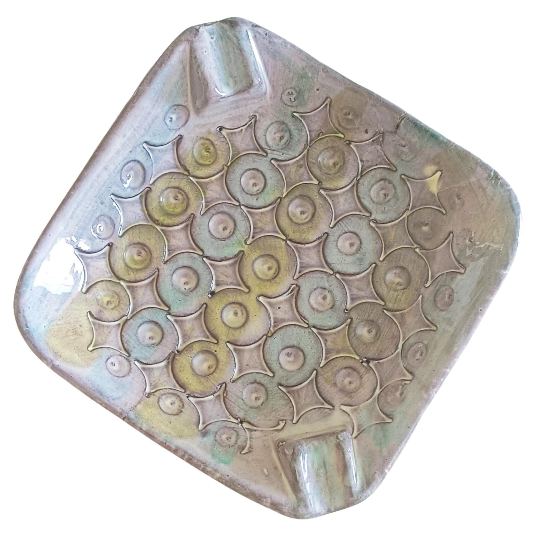 Rare Signed Bitossi by Aldo Londi Torcello Decor Ceramic Ashtray, Italy ...