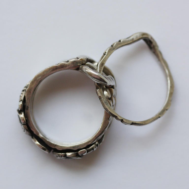 Rare Silver Neo Renaissance Angel Puzzle Ring at 1stDibs | renaissance ...