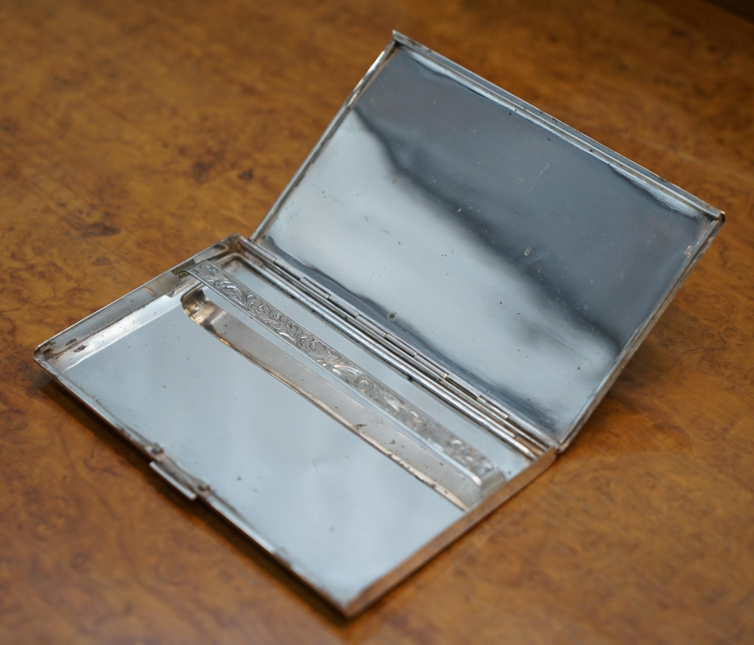 Rare Solid Silver Giovannoni Signed Cigarette Case with Italian Scene ...