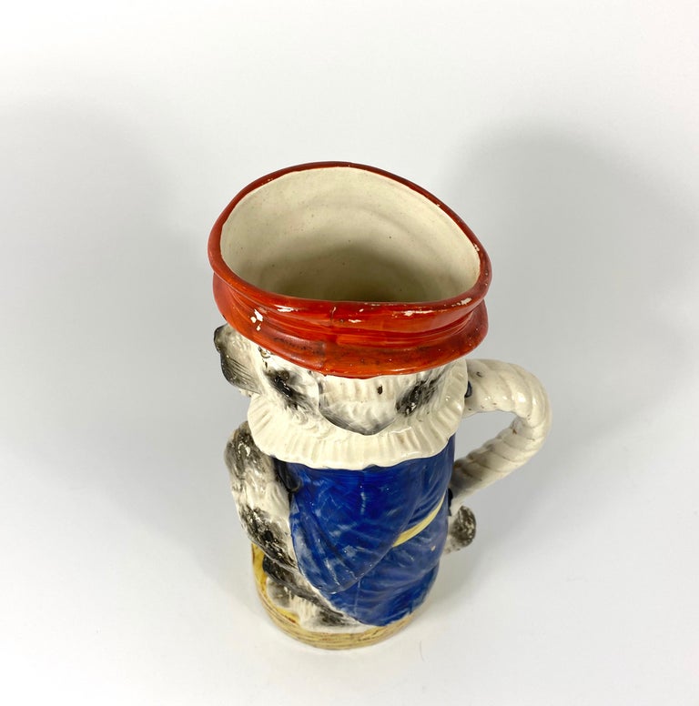 Rare Staffordshire Mr Punch’s Dog ‘Toby’ Jug, circa 1860 at 1stDibs