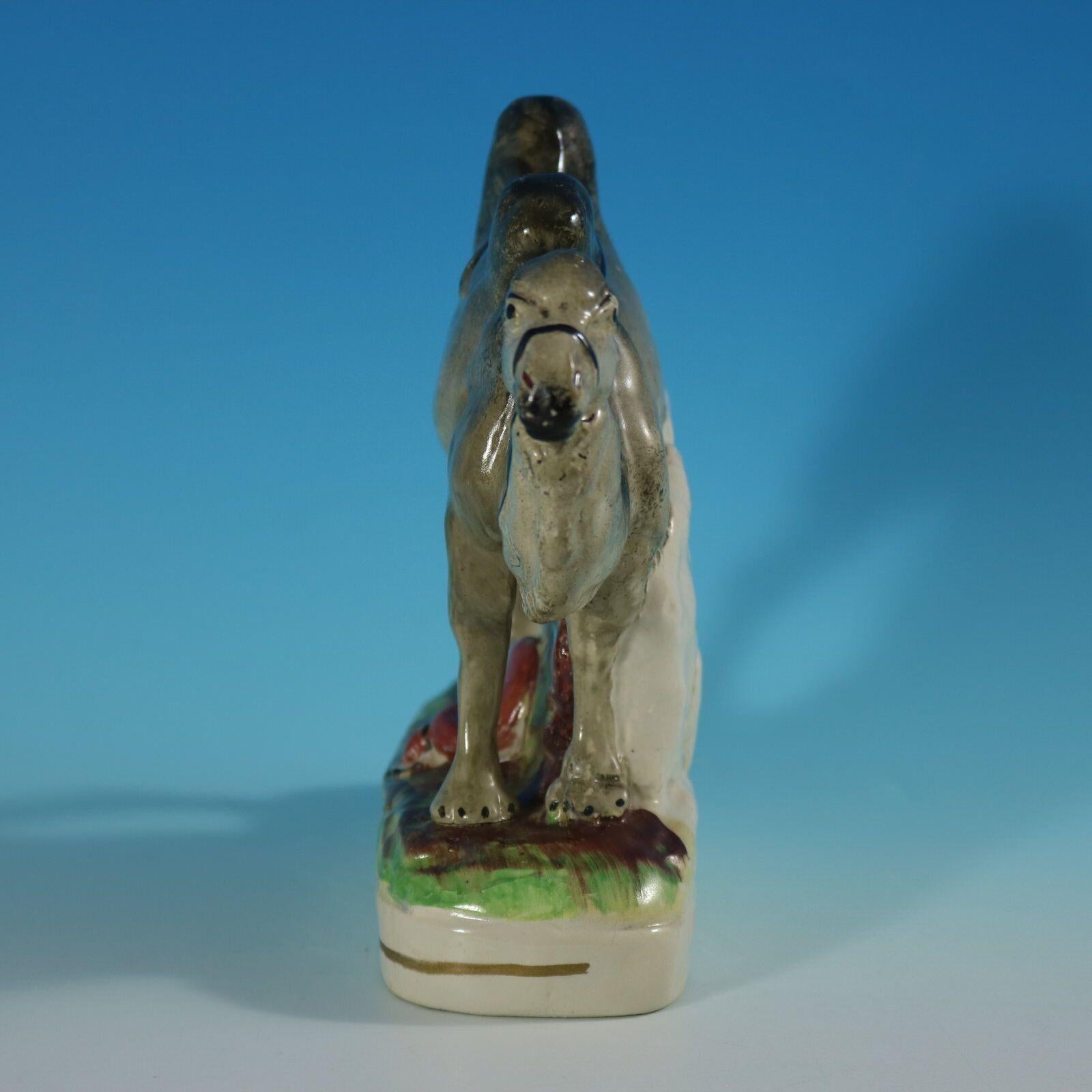 Rare Staffordshire Pottery Bactrian Camel Figure For Sale at 1stDibs ...
