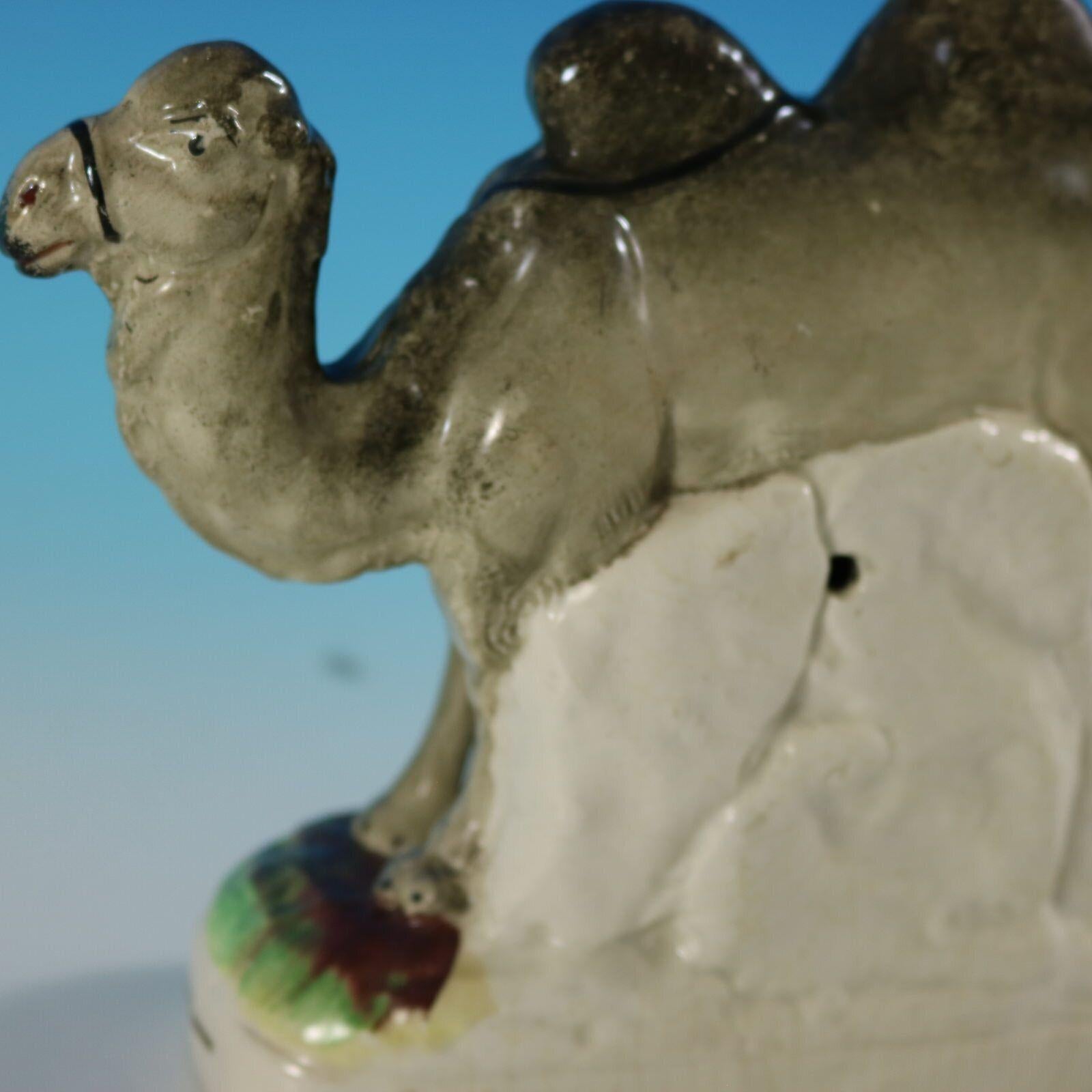 Rare Staffordshire Pottery Bactrian Camel Figure For Sale at 1stDibs ...