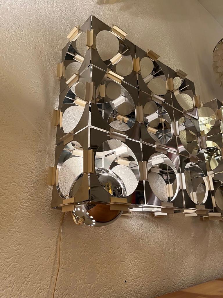 Rare Stainless Steel Skyscraper Modular Floor Lamp by Reggiani, Italy ...