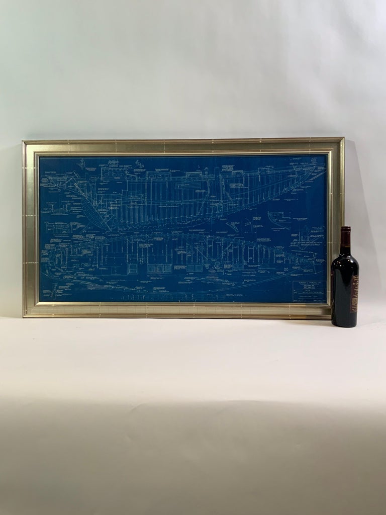 Rare Starling Burgess and Morgan Yacht Blueprint No. 52-06 For Sale at ...
