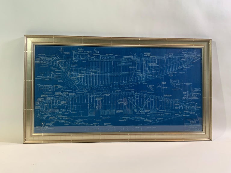 Rare Starling Burgess and Morgan Yacht Blueprint No. 52-06 For Sale at ...