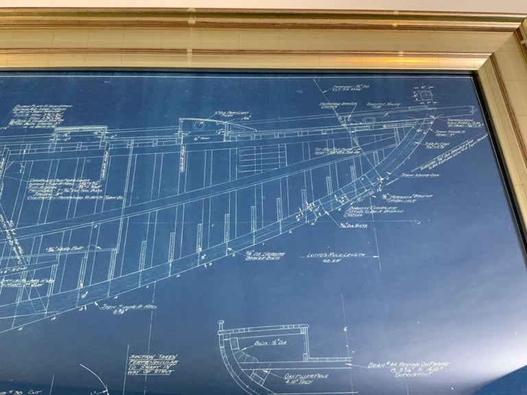 Rare Starling Burgess and Morgan Yacht Blueprint No. 52-06 For Sale at ...