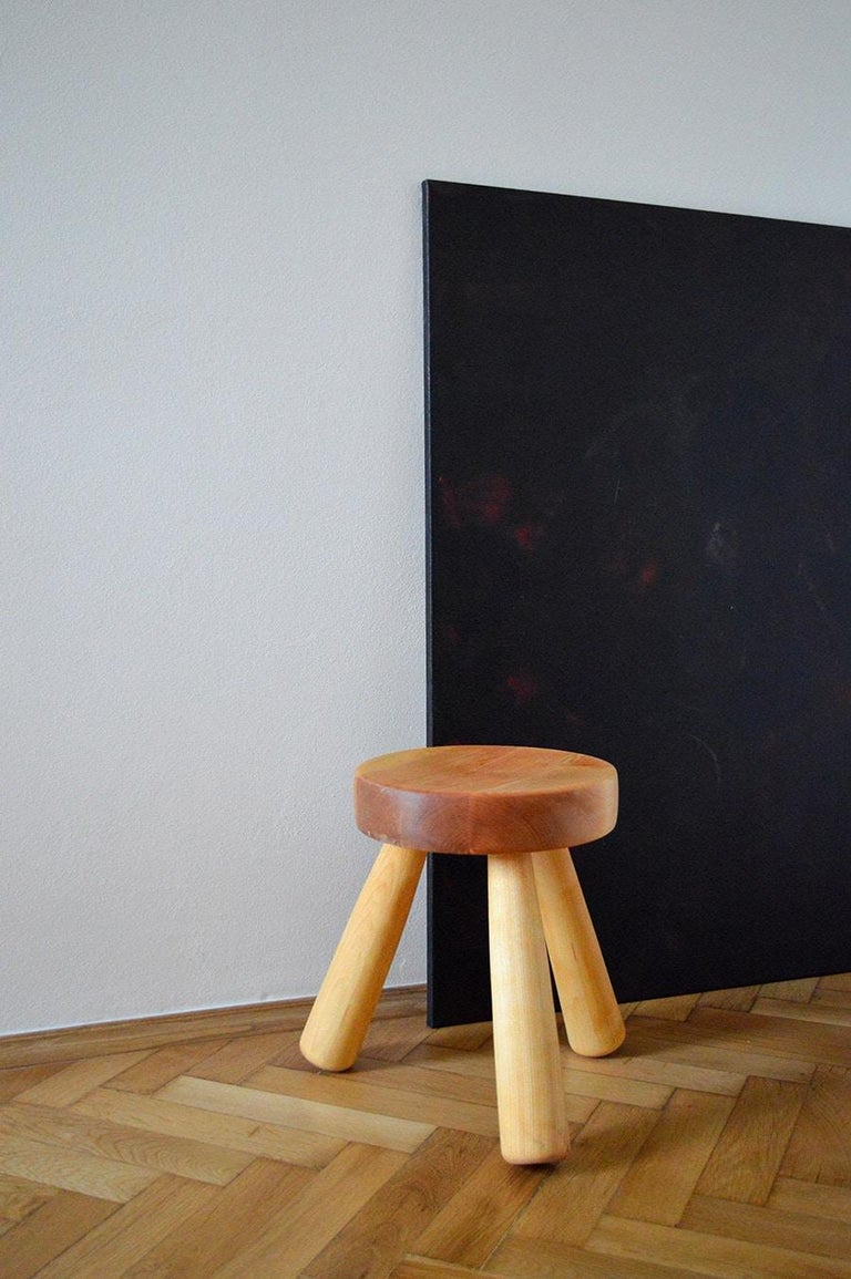 Scandinavian Birch Stool by Ingvar Hildingsson, 1970s For Sale at 1stDibs