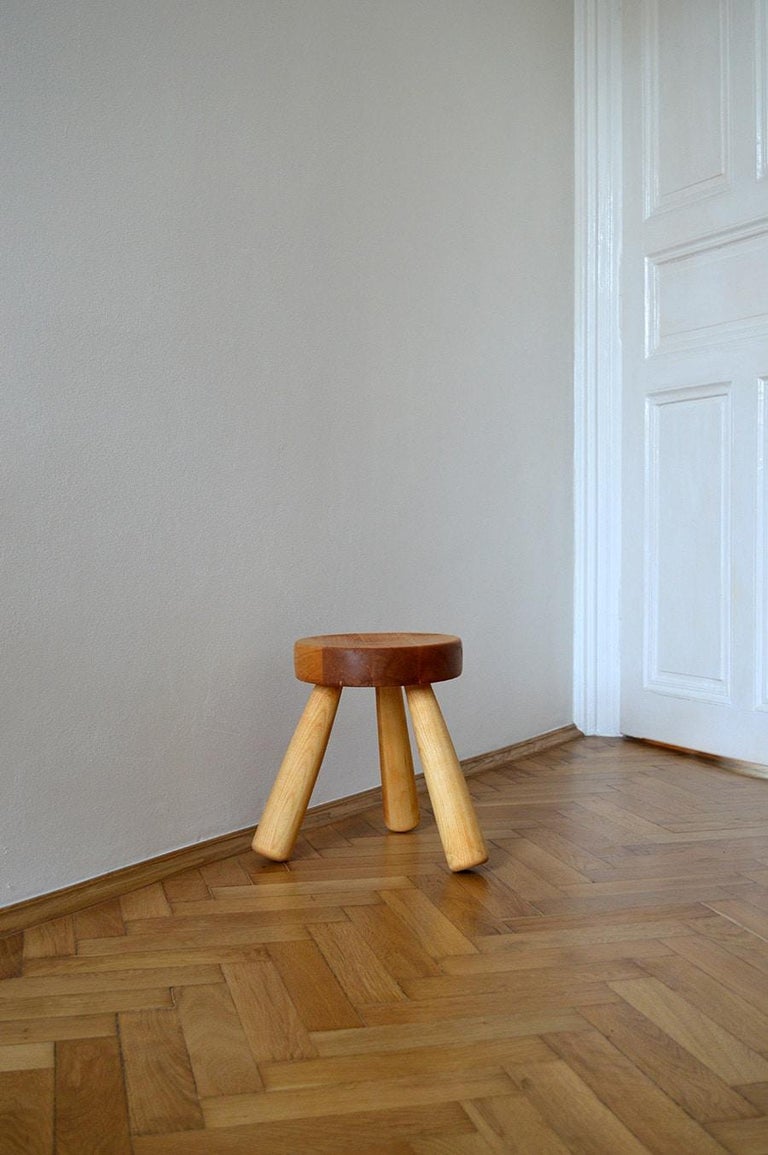 Scandinavian Birch Stool by Ingvar Hildingsson, 1970s For Sale at 1stDibs