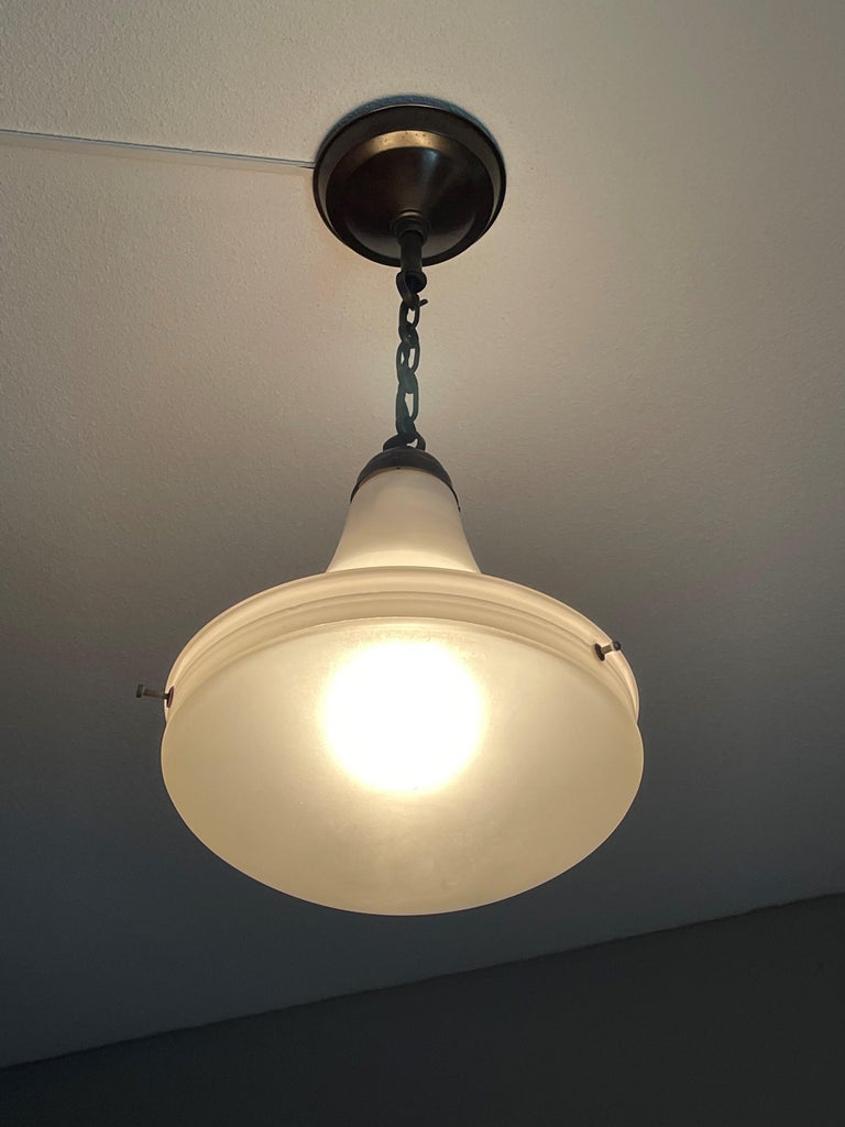 Rare and Superb Condition Arts and Crafts Pendant Light Possibly Peter ...
