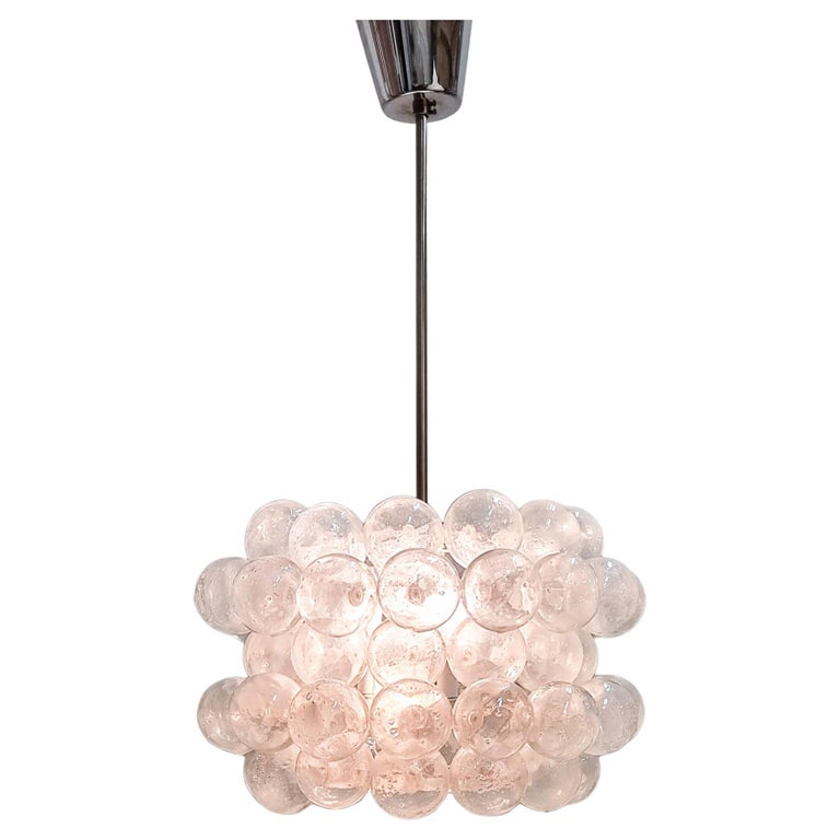 Rare Swedish Midcentury Modern glass pendant, attr. Carl Fagerlund ...