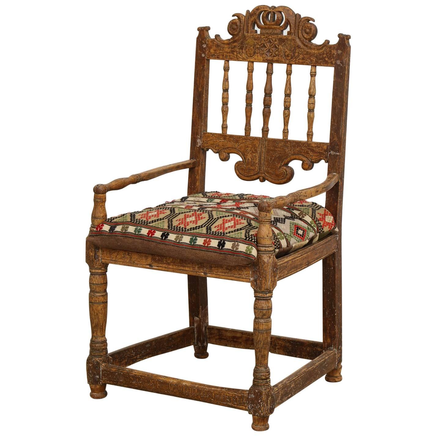 Rare Swedish Torna Allmoge Armchair, Origin Sweden, circa 1800 For Sale ...