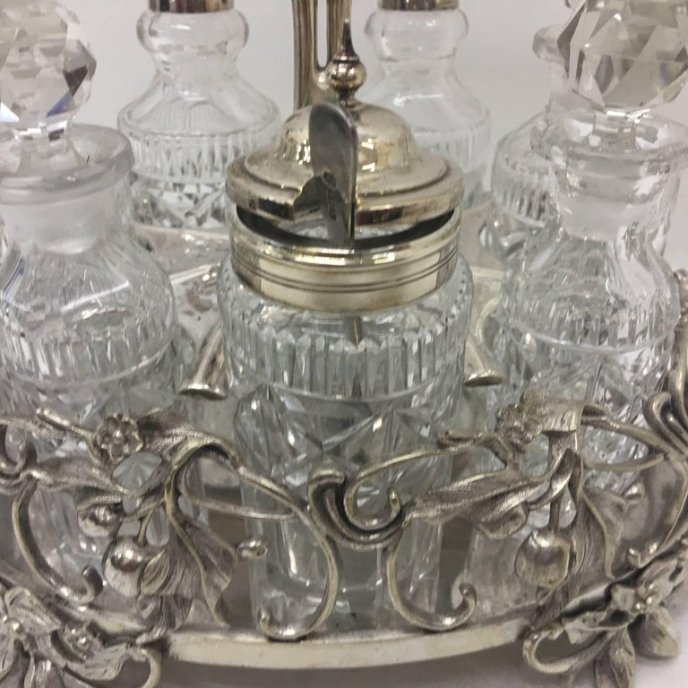 Rare T. Elkington Victorian Silver Plated British Table Cruet Set, 1870 ...