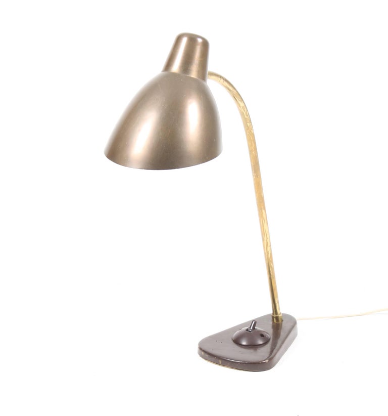 Danish design Table Lamp in Brass by Vilhelm Laurtizen, Scandianvian ...