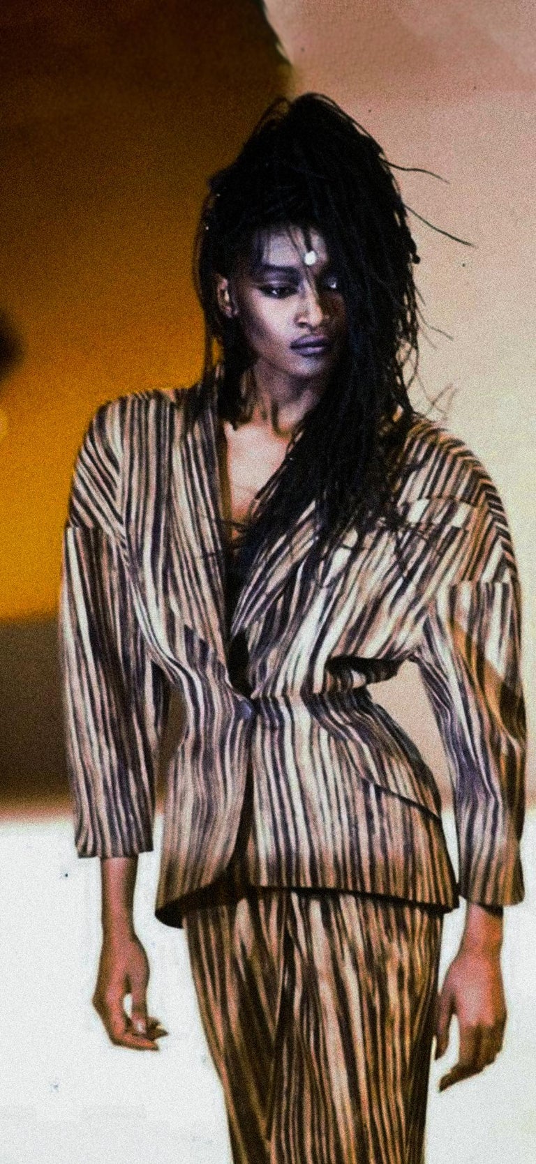 Rare Thierry Mugler SS 1988 Iconic African Collection Sculptural Dress ...