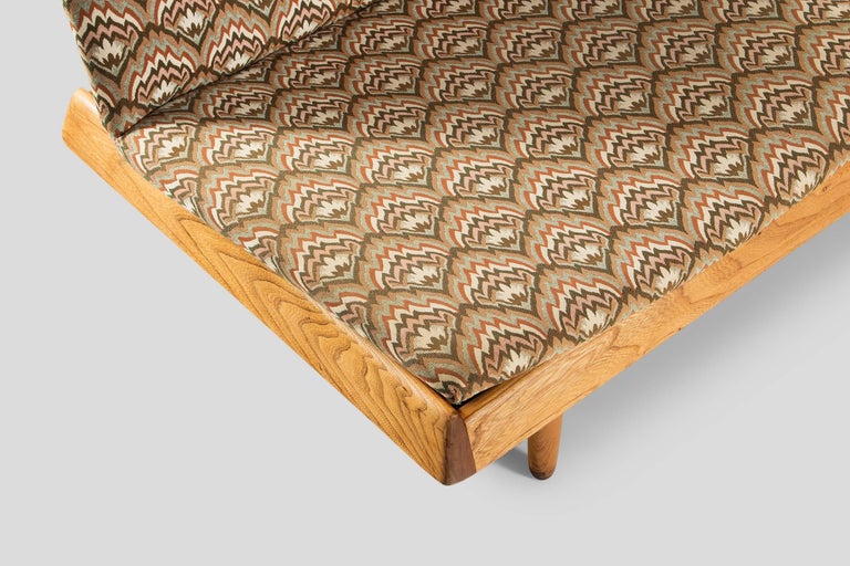 Three Chair Modular Seating Bench / Sofa in Walnut by Gerald McCabe ...