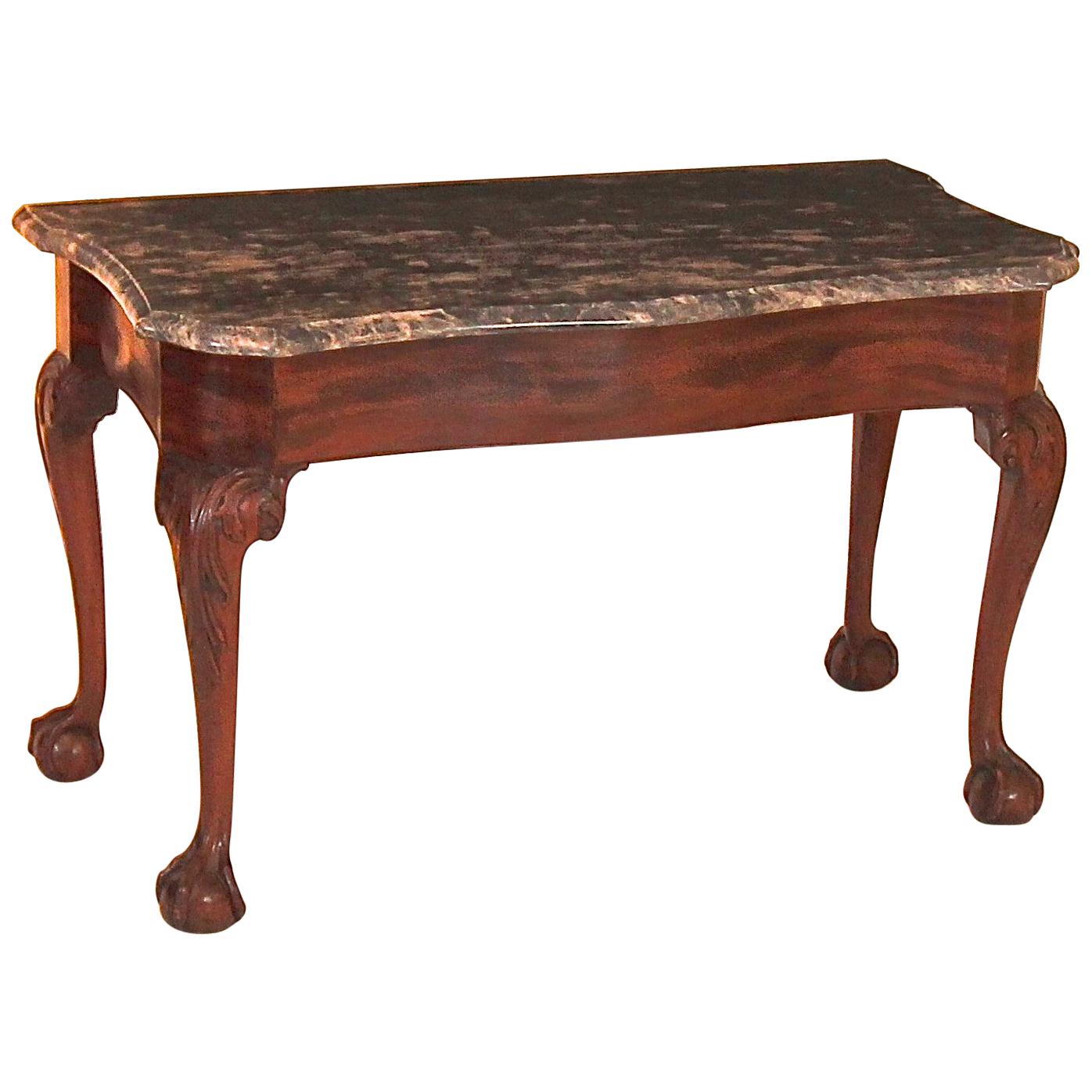 Rare Tilghman Family Chippendale Mahogany Pier table at 1stDibs