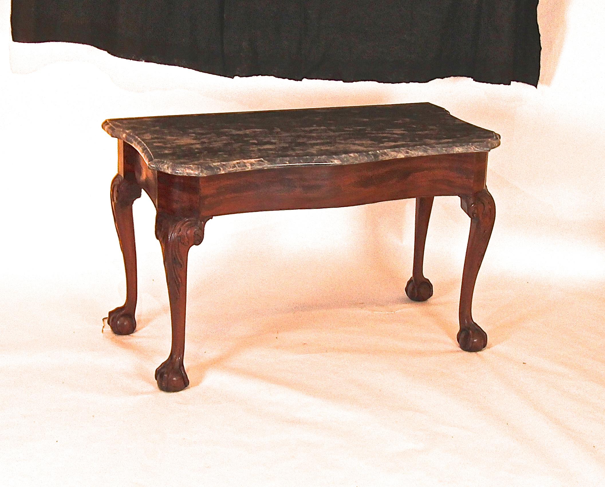 Rare Tilghman Family Chippendale Mahogany Pier table at 1stDibs