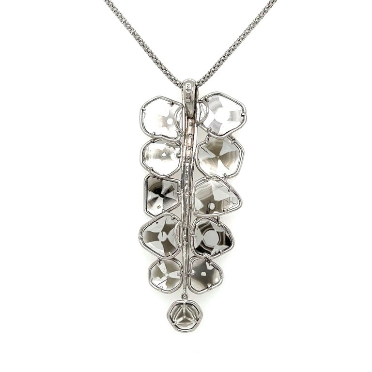 Rare Trapiche Diamond Vintage Gold Pendant Necklace Estate Fine Jewelry ...