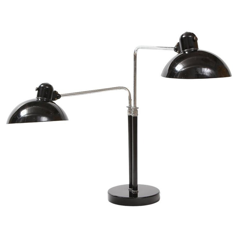 Rare Two-Arm Table Lamp by Christian Dell for Kaiser and Co. For Sale ...