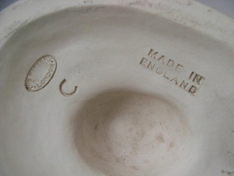 Art Deco Rare Unglazed Vase by the Fulham Pottery Company, England. For ...