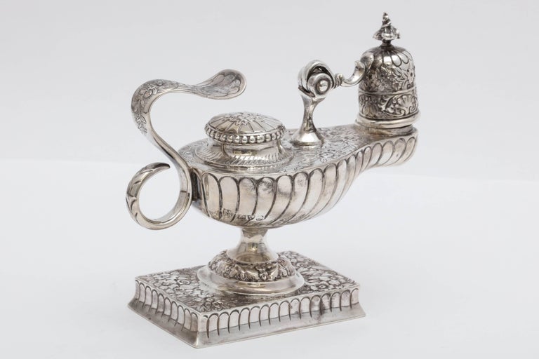 Rare, Unusual, Edwardian, Sterling Silver Aladdin's Lamp, Form Table ...