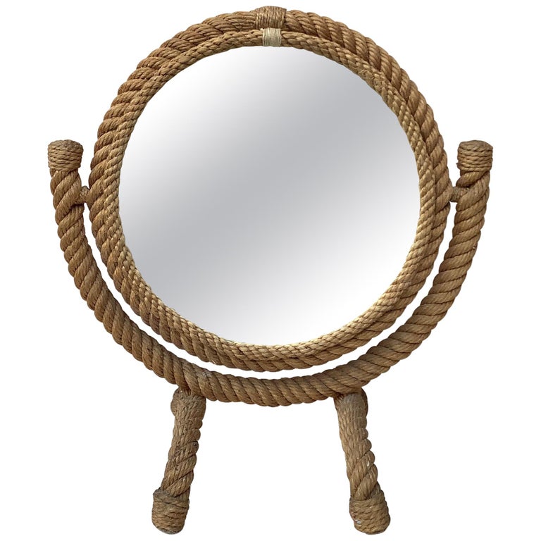 Rare Vanity Mirror Audoux Minet, circa 1960 at 1stDibs