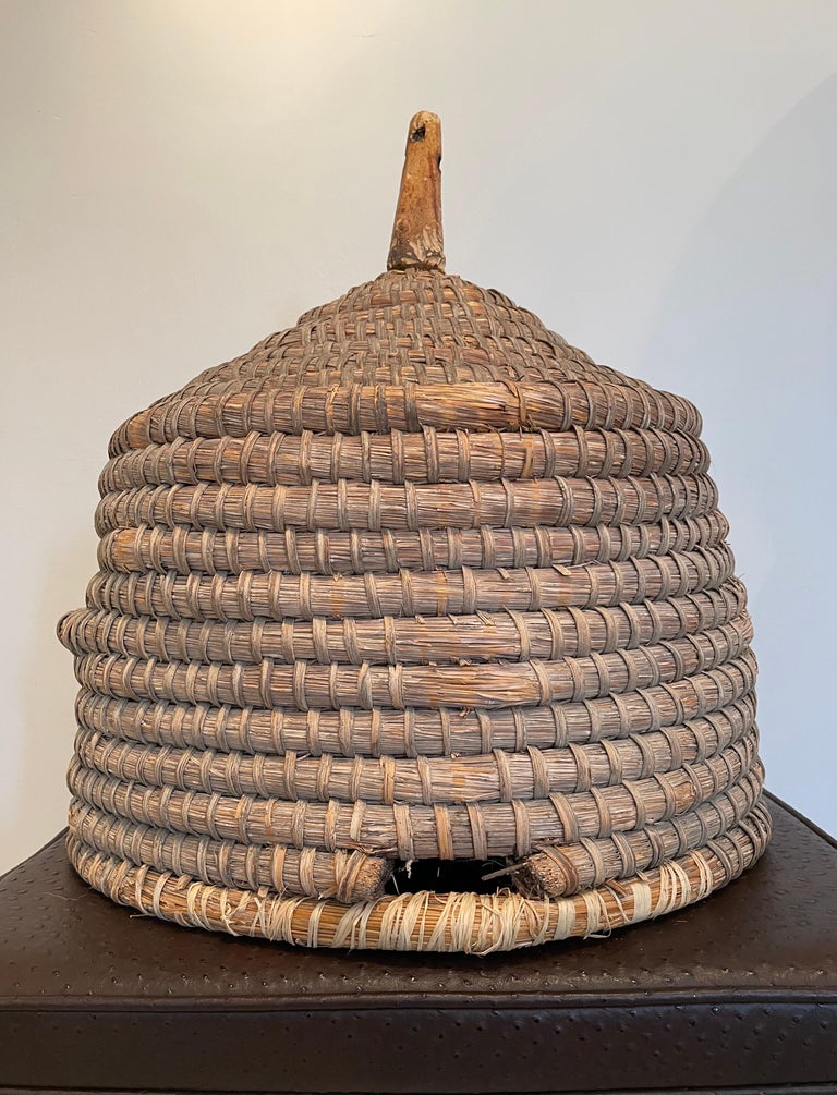Rare, Very Large 19th C French Handled Bee Skep at 1stDibs