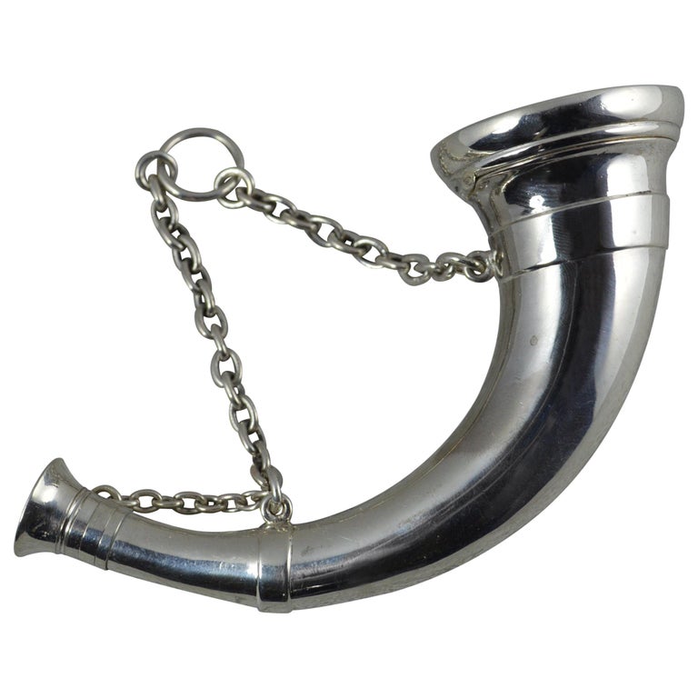 Rare Victorian Sampson Mordan Sterling Silver Bugle Horn Vinaigrette ...