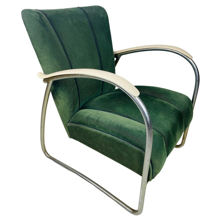 Rare Vintage 1940's / 1950's Tubular Steel Dutch Design Chair Gispen or ...