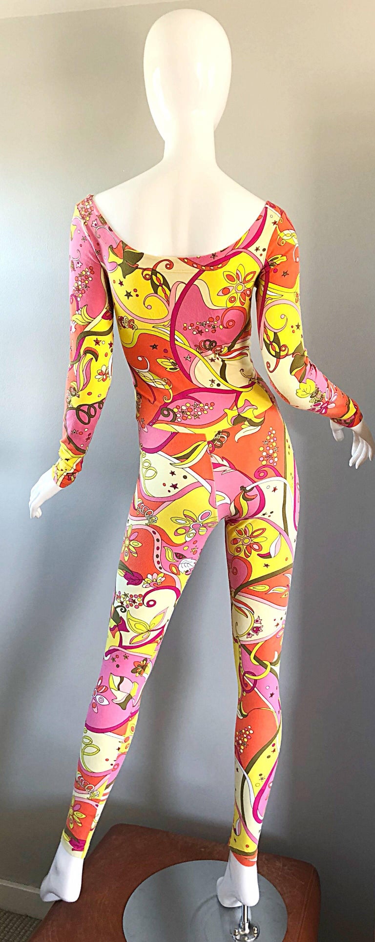 Rare Vintage Betsey Johnson Punk Label Psychedelic 1980s Catsuit 80s ...