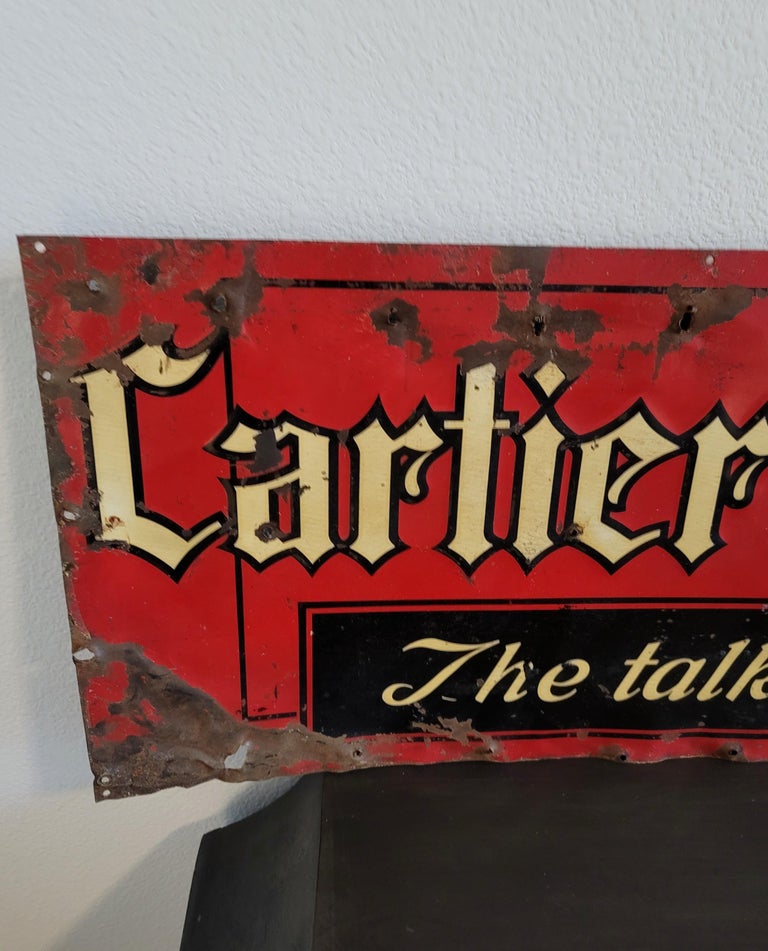 Rare Vintage Cartier Advertising Sign For Sale at 1stDibs