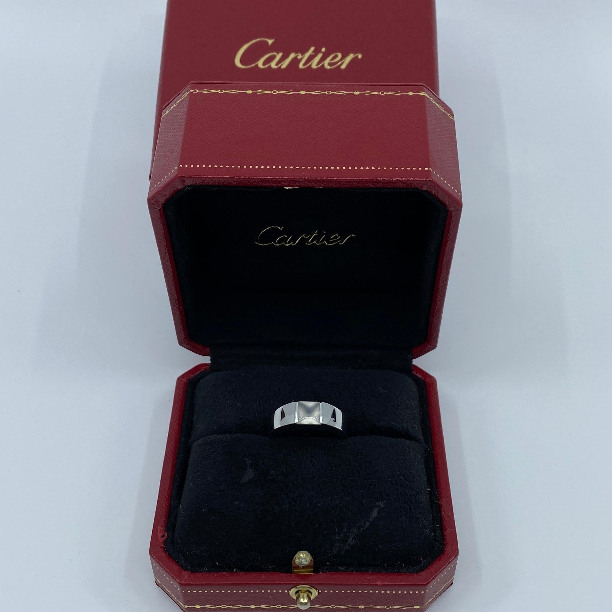 Rare Vintage Cartier Moonstone Square Cushion Cut 18k White Gold Tank ...