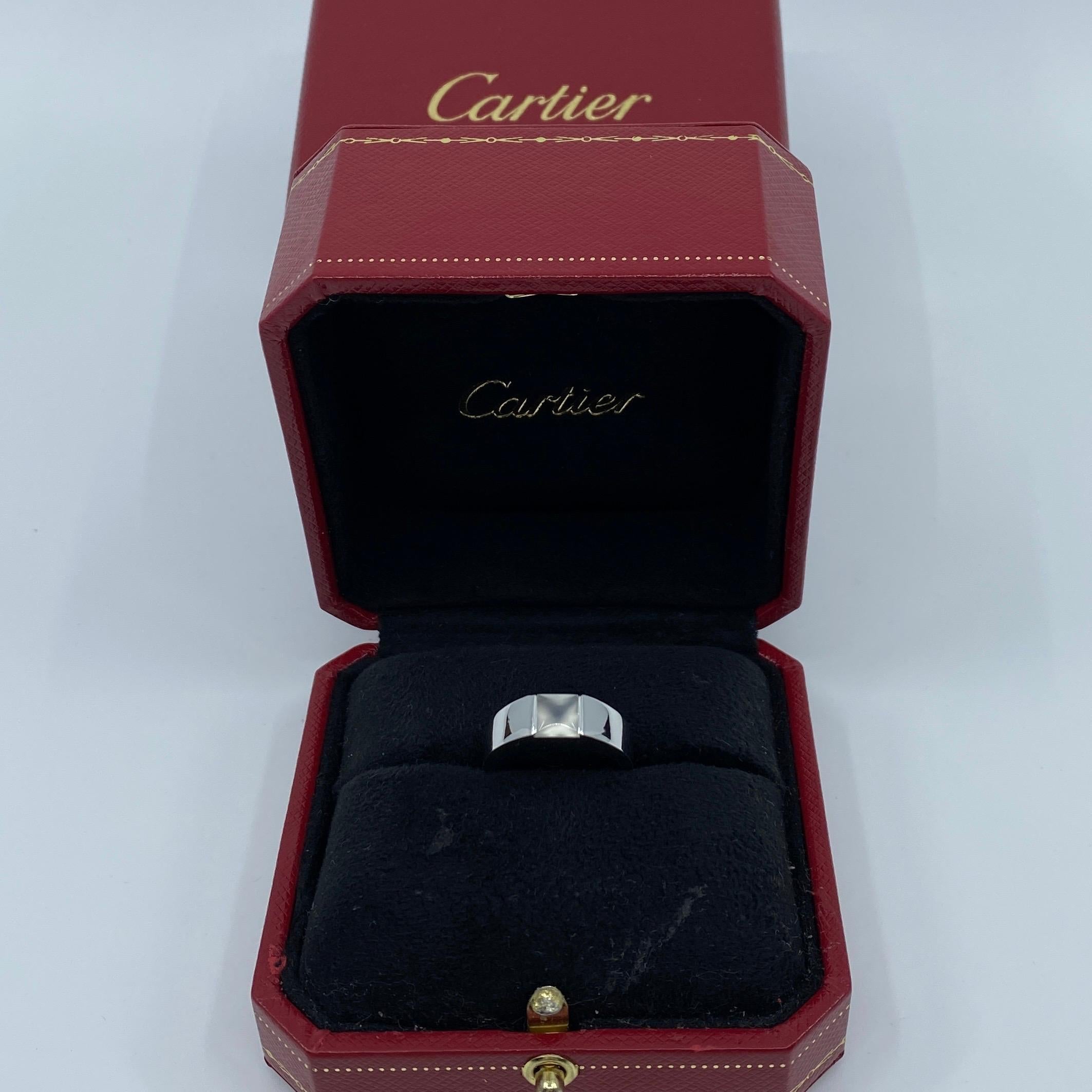 Rare Vintage Cartier Moonstone Square Cushion Cut 18k White Gold Tank ...