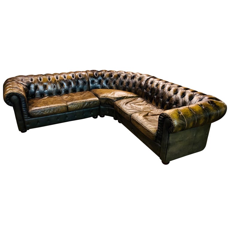 old fashioned corner sofa