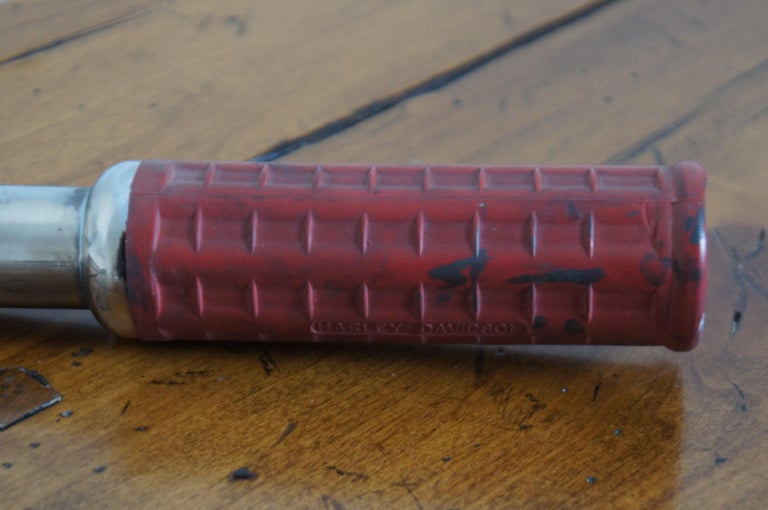 Rare Vintage Harley-Davidson Handle Bars Red Grips Panhead Knucklehead ...