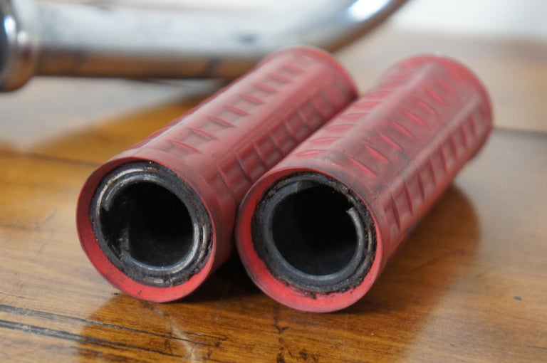 Rare Vintage Harley-Davidson Handle Bars Red Grips Panhead Knucklehead ...