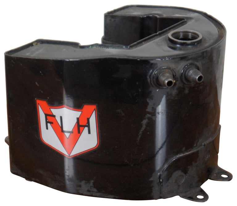 Rare Vintage Harley-Davidson Oem Black Panhead Knuckleahd Oil Tank Line ...