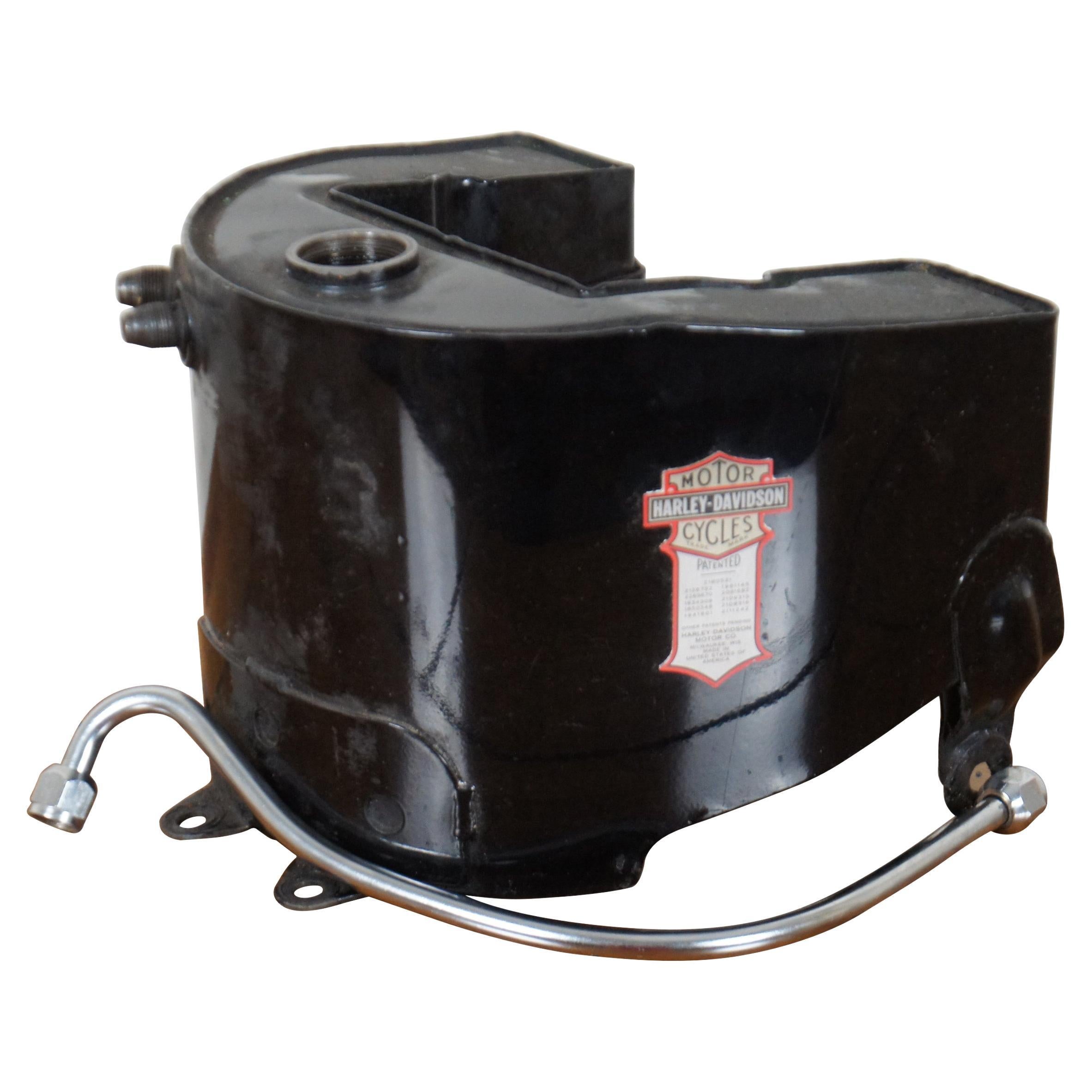 Rare Vintage Harley-Davidson Oem Black Panhead Knuckleahd Oil Tank Line ...