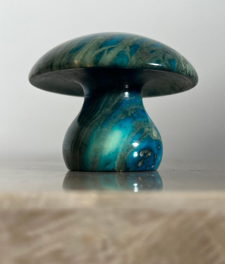 Rare Vintage Italian Marble Mushroom Paperweight Objet D’art, 1960s For ...