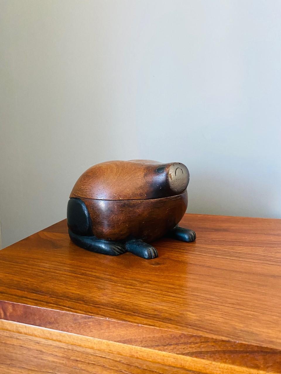 Rare Vintage Italian Rosewood Capybara Box For Sale at 1stDibs ...
