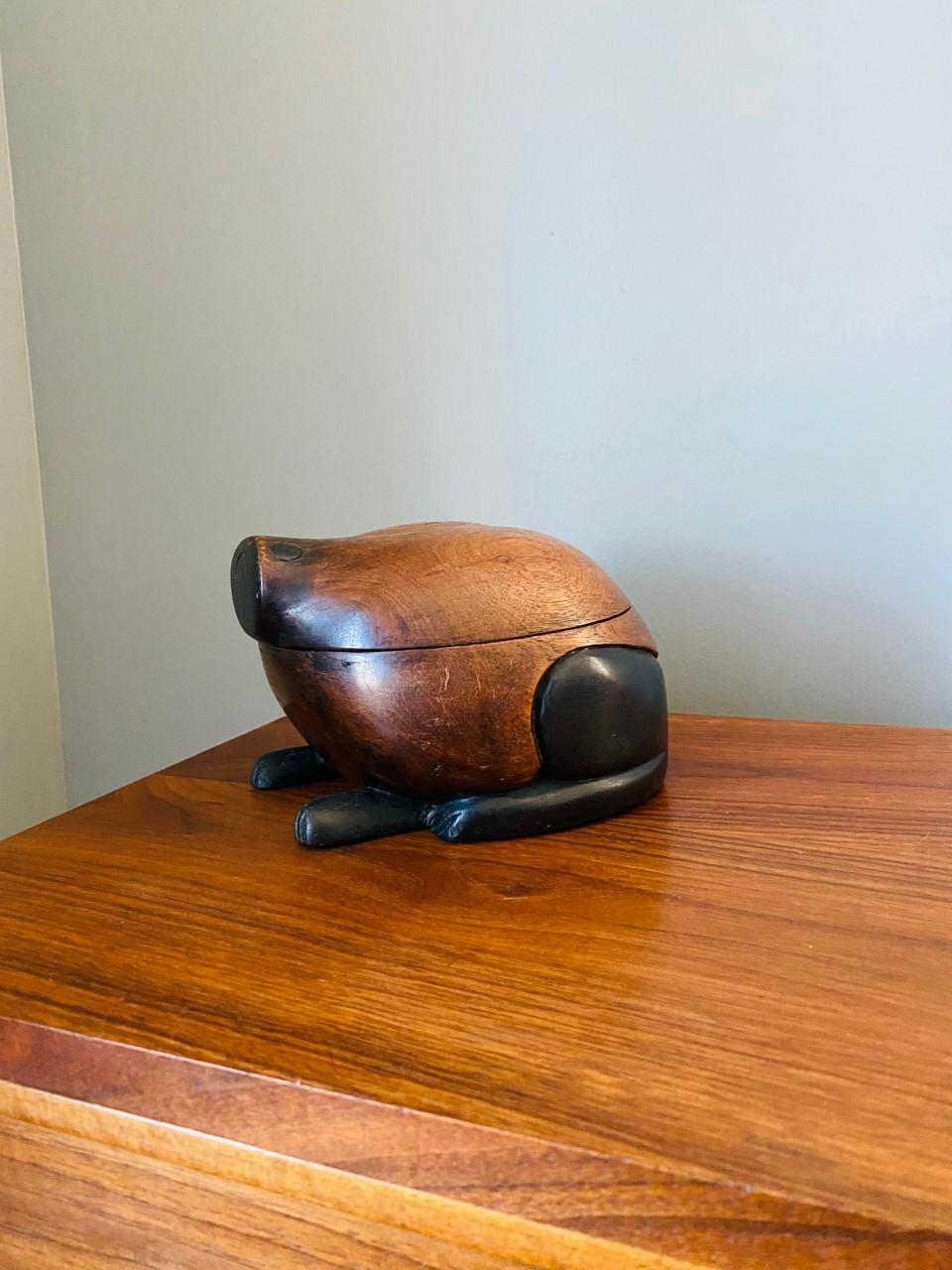 Rare Vintage Italian Rosewood Capybara Box For Sale at 1stDibs ...