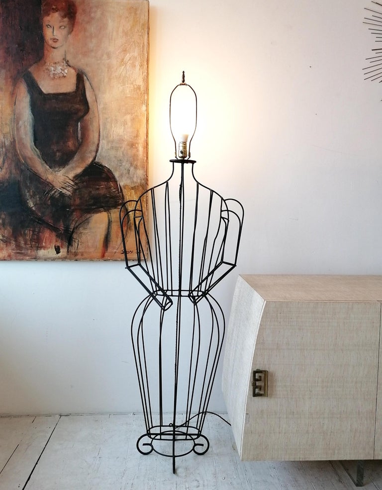 Rare Vintage John Risley Figural 'Mannequin' Floor Lamp, USA 1960s ...