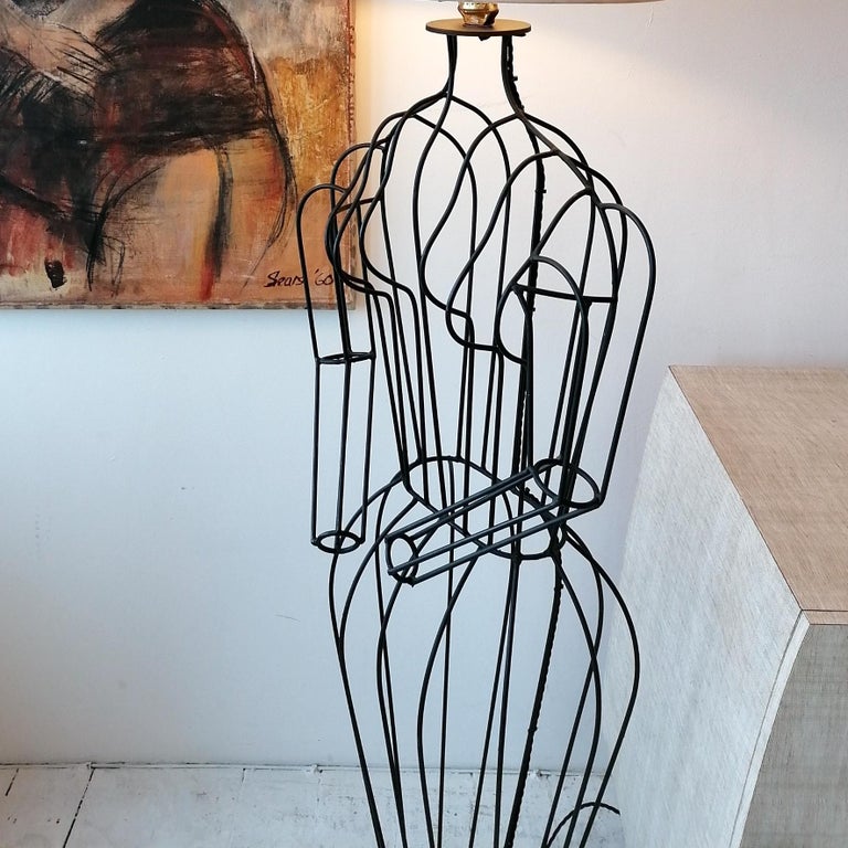 Rare Vintage John Risley Figural 'Mannequin' Floor Lamp, USA 1960s ...