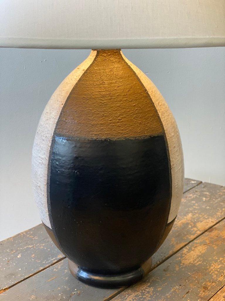 Rare Vintage Large Scale "Mondrian" Ceramic Lamps by Bitossi for Raymor ...