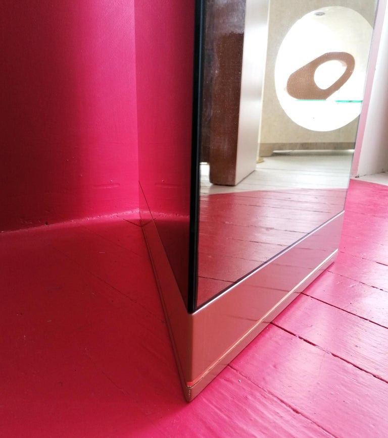 Rare Vintage Large Triangular Mirrored Plinth by Rougier Canada, 1970s ...