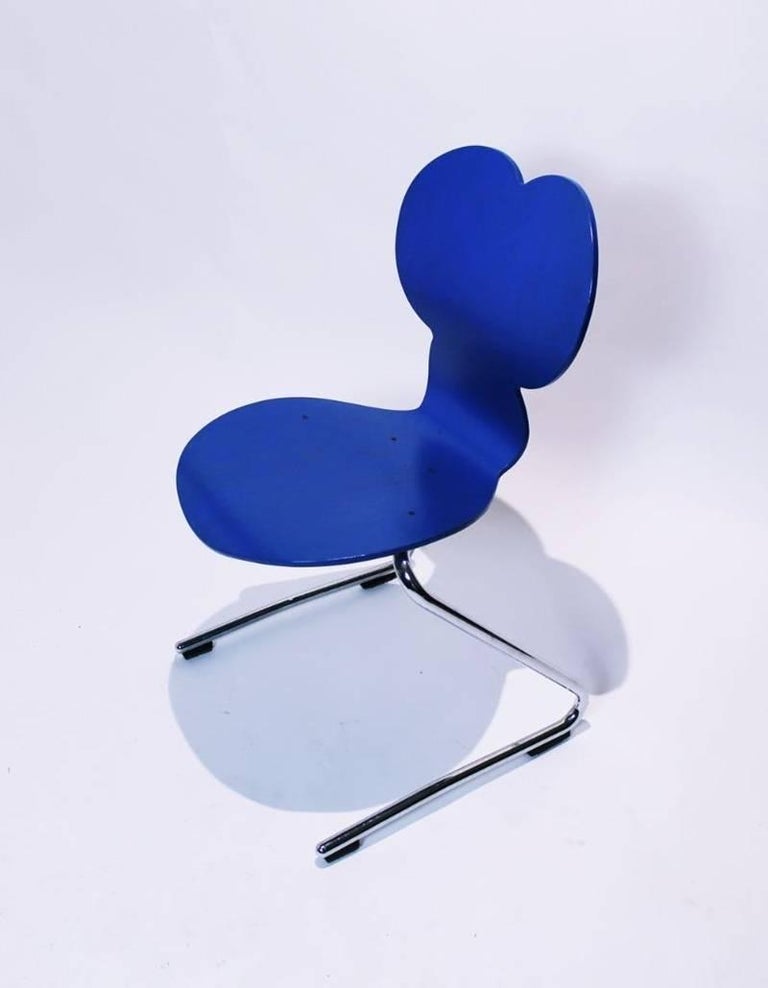 Pantoflex Mickey Mouse Chair in Blue by Verner Panton for Vs Möbel at ...