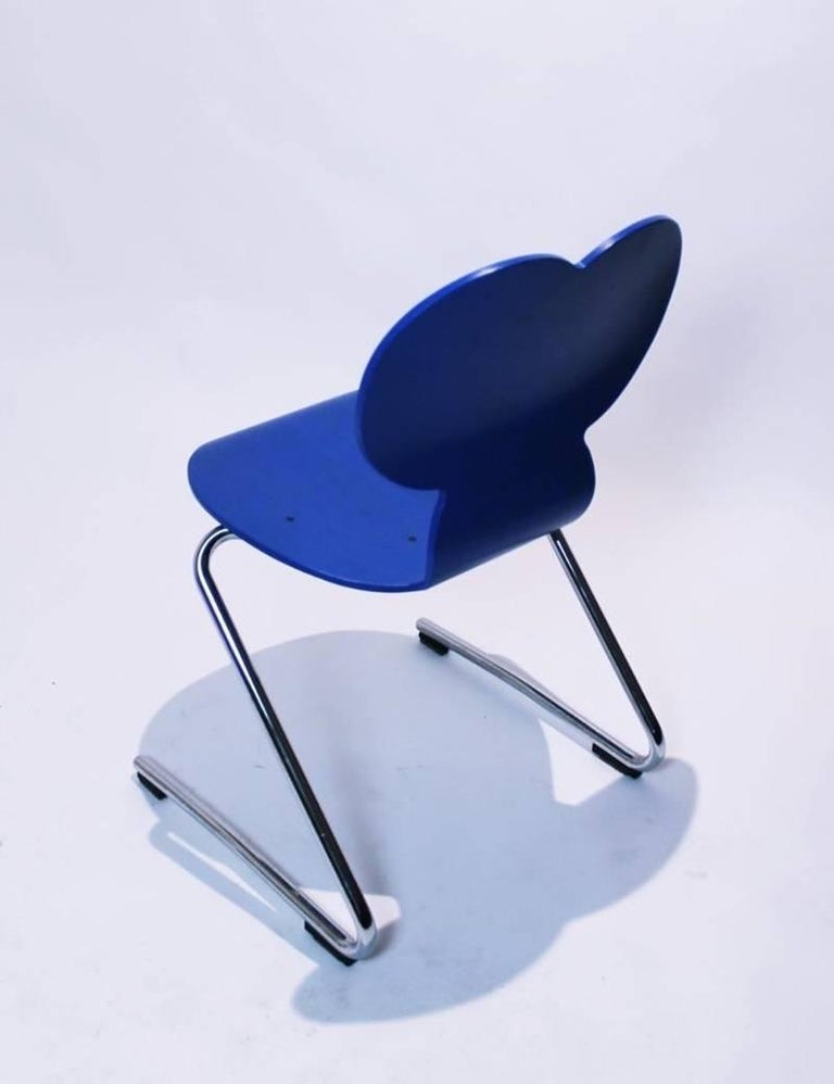 Pantoflex Mickey Mouse Chair in Blue by Verner Panton for Vs Möbel at ...