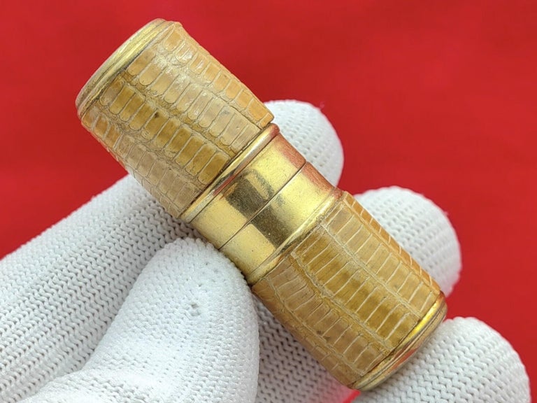 Rare Vintage “Paris Bric” Luxury Mini Snake Skin Lipstick Patrol ...