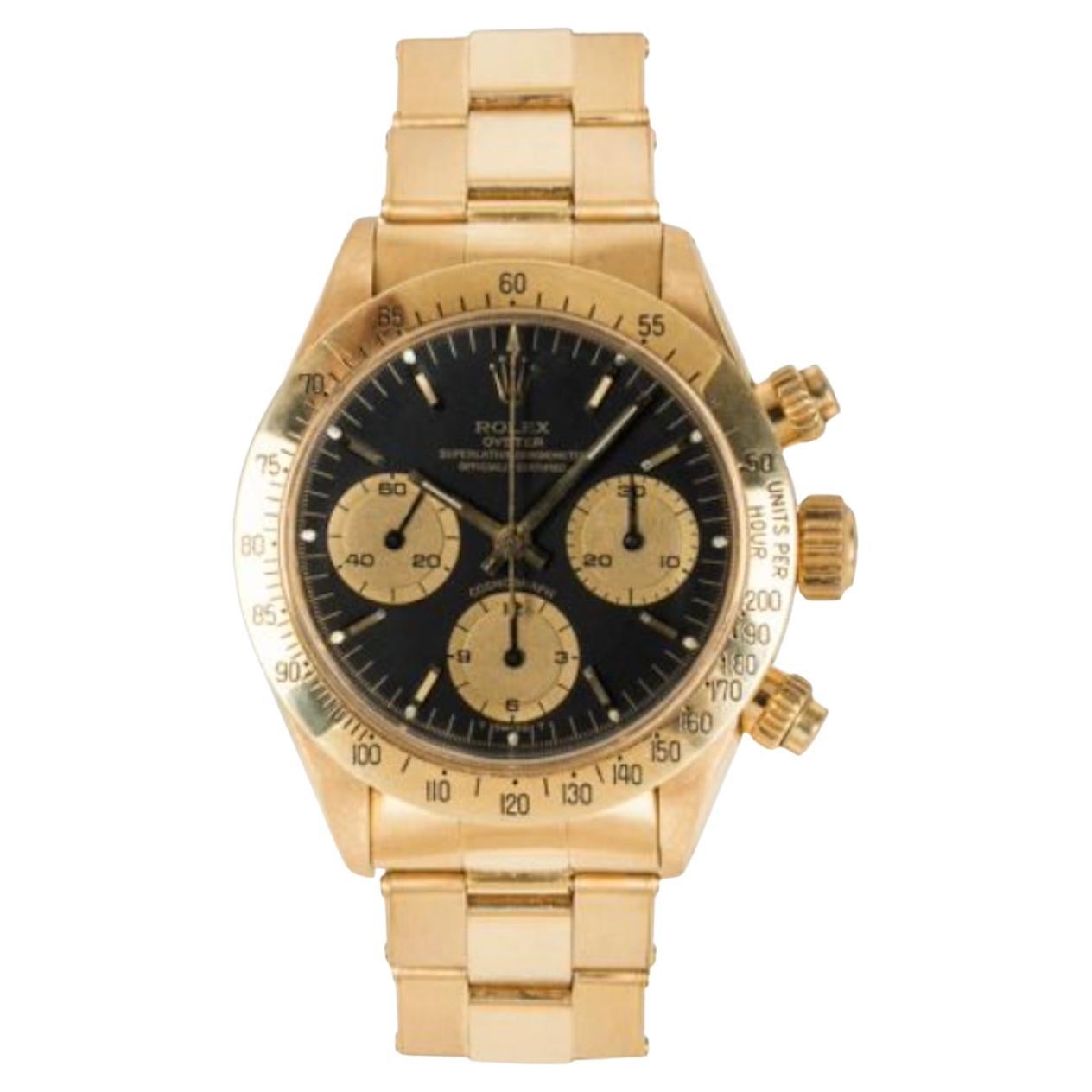 Rare Vintage Rolex Daytona Cosmograph Yellow Gold 6265 For Sale at 1stDibs